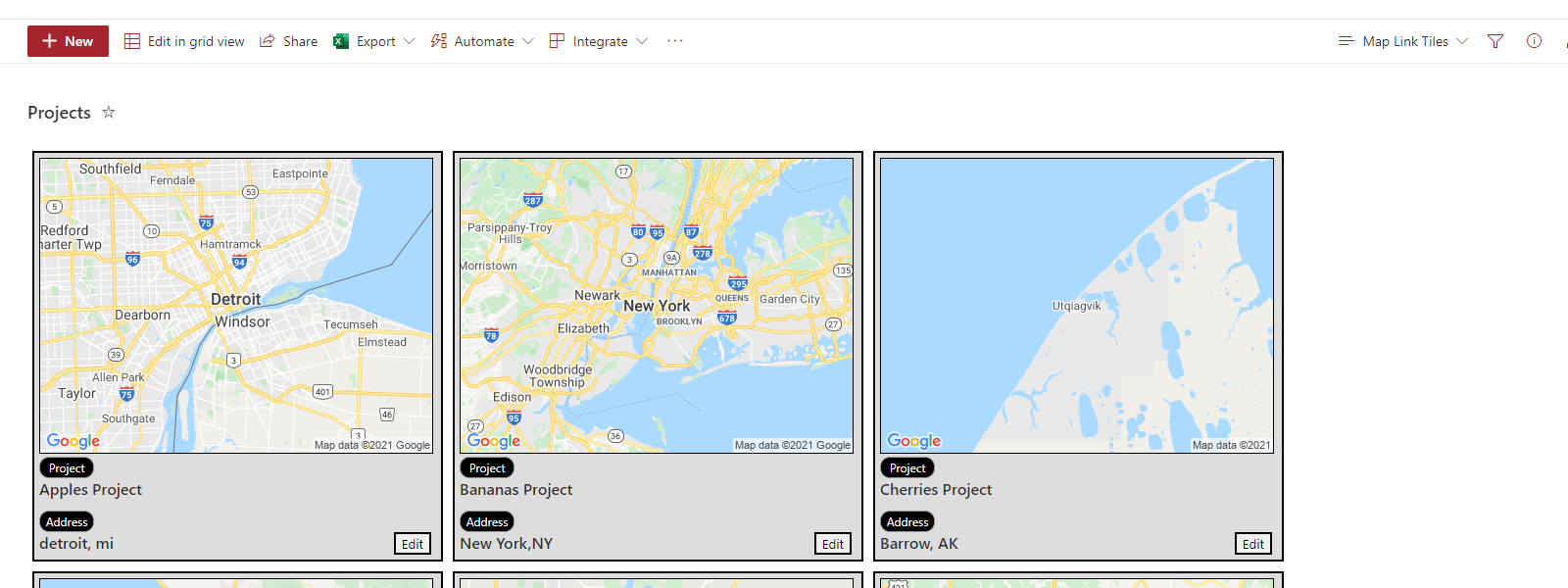 SharePoint Dashboards Home